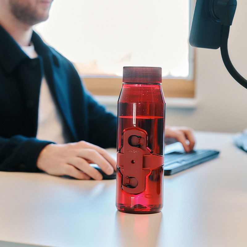 TWIST bottle 700 life + uni base | red | 09683-P00002(CDR)
